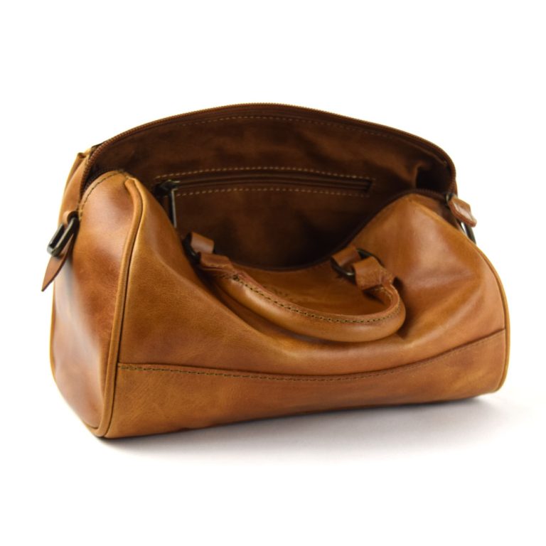Mini bolso 100% piel color miel – AG Leather México