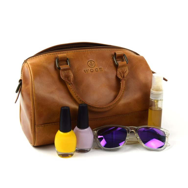 Mini bolso 100% piel color miel – AG Leather México